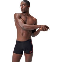 Speedo Badehose ''Aquashorts'' in Schwarz/ Orange - 38% | Gr&ouml;&szlig;e 6 | Herren-bademode-sport