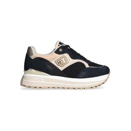 Liu Jo Leder-Sneakers in Schwarz/ Beige - 57% | Gr&ouml;&szlig;e 38 | Damen-sneakers