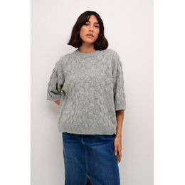 Kaffe Pullover in Hellgrau - 58% | Gr&ouml;&szlig;e XL | Damen-pullover-cardigans