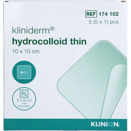HYDROKOLLOID-Verband d&uuml;nn 10x10 cm 5 St
