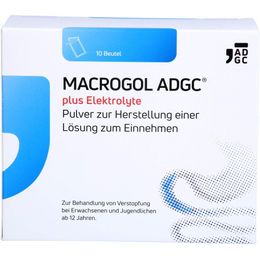 Macrogol Adgc plus Elektrolyte Plv.z.H.e.L.z.Einn. 10 St