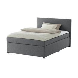 M&ouml;bel Kraft Boxspringbett mit Matratze und Topper H3 - grau - Materialmix - 147 cm - 104 cm - M&ouml;bel Kraft