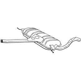 BOSAL Mittelschalld&auml;mpfer 283243 f&uuml;r VW