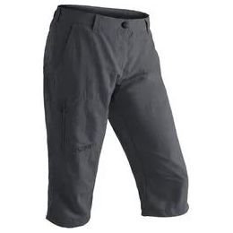 Caprihose Maier Sports "Neckar", Damen, Gr. 42, Normalgr&ouml;&szlig;en, schwarz, 100% Polyamid, Hosen Caprihose, kurze Hose Damen, luftige Wanderhose, leichte Outdoorhose, Reg Fit
