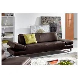 2-Sitzer W.Schillig "taboo Designsofa mit hohem Sitzkomfort", braun (mocca z69), B:202cm H:76cm T:91cm, Flachgewebe S22 (100% Polyester);Stoff S37 (100% Polyester): Luxus-Microfaser in Lederoptik;Longlife Xtra-Leder Z59: Glattleder mit modischer Pr&auml;gung. Hautst&auml;rke 0, 9 - 1, 1 mm;Longlife Xtra-Leder Z69: Das feinnarbige, gedeckte Softleder Z69 besticht durch seine au&szlig;ergew&ouml;hnliche Weichheit im tre