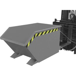 eurokraft pro Sp&auml;nebeh&auml;lter GU-E, Volumen 0,5 m&sup3;, mausgrau