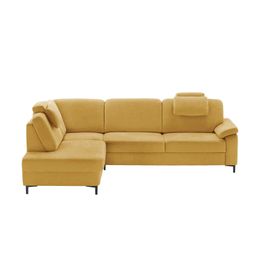meinSofa Ecksofa Carmen &brvbar; gelb &brvbar; Ma&szlig;e (cm): B: 266 H: 88 T: 202.0 &raquo; H&ouml;ffner