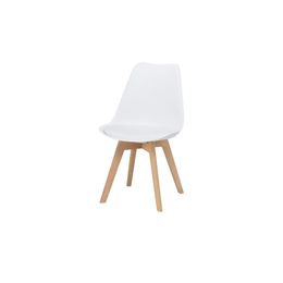 H&ouml;ffner Schalenstuhl Charly wei&szlig; Ma&szlig;e (cm): B: 49 H: 84 T: 51.0 &raquo; H&ouml;ffner