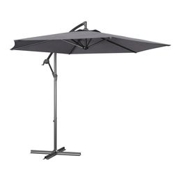 Ambia Garden Sonnenschirm, Dunkelgrau, Metall, Textil, regenabweisend, Sonnen- & Sichtschutz, Sonnenschirme, Sonnenschirme rund