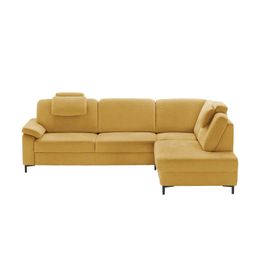 meinSofa Ecksofa Carmen &brvbar; gelb &brvbar; Ma&szlig;e (cm): B: 266 H: 88 T: 202.0 &raquo; H&ouml;ffner