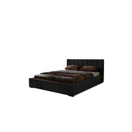 H&ouml;ffner Polsterbett mit Stauraum Nelia schwarz Ma&szlig;e (cm): B: 155 H: 90 &raquo; H&ouml;ffner