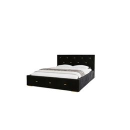 H&ouml;ffner Polsterbett mit Stauraum Gwithian schwarz Ma&szlig;e (cm): B: 155 H: 100 &raquo; H&ouml;ffner