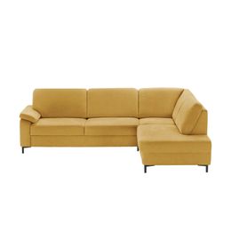 meinSofa Ecksofa Carmen &brvbar; gelb &brvbar; Ma&szlig;e (cm): B: 266 H: 88 T: 202.0 &raquo; H&ouml;ffner