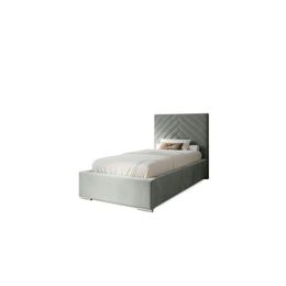 H&ouml;ffner Polsterbett mit Stauraum Aberfeldy silber Ma&szlig;e (cm): B: 105 H: 100 &raquo; H&ouml;ffner