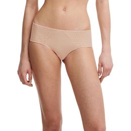 Slip Chantelle "NORAH", Damen, Gr. 36, golden beige, Obermaterial: 89% Polyamid, 11% Elasthan, k&ouml;rpernah, Unterhosen Slip, florale Spitze, weiche Materialien