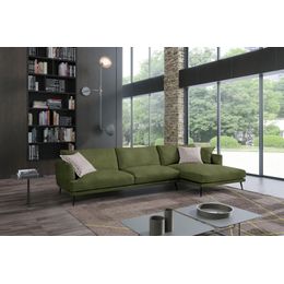 Ecksofa Egoitaliano "Sophia, Designsofa mit extrakomfortablem Sitzkomfort, Breite 274cm", gr&uuml;n (kiwi), B:274cm H:77cm T:154cm, Sofas, Ecksofa, mit Daunenfederung, L-Form
