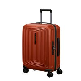 Hartschalen-Trolley Samsonite "2WANDER", Gr. B/H/T: 40cm x 55cm x 20cm 40 l, metallic terracotta, Polycarbonat, Koffer, aus robustem Polycarbonat, mit Adressetikett und Dehnfalte