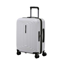 Hartschalen-Trolley Samsonite "2WANDER", Gr. B/H/T: 40cm x 55cm x 20cm 40 l, metallic stone, Polycarbonat, Koffer, aus robustem Polycarbonat, mit Adressetikett und Dehnfalte
