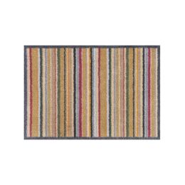 Fu&szlig;matte, beige, bunt, B:60cm H:8mm L:85cm, Baumwolle, Viskose, Teppiche, Fu&szlig;matte
