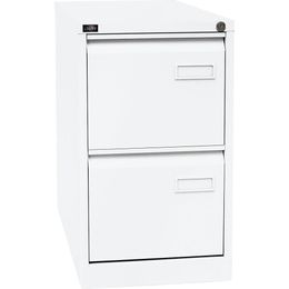 Bisley H&auml;ngeregistraturschrank LIGHT, 1-bahnig, 2 Sch&uuml;be, DIN A4, verkehrswei&szlig;