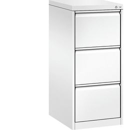 C+P Karteikartenschrank ACURADO, 1-bahnig, 3 Sch&uuml;be, verkehrswei&szlig;