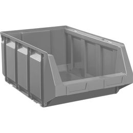 Sichtlagerkasten aus Polyethylen, LxBxH 603 x 373 x 247 mm, grau, VE 4 Stk kaiserkraft
