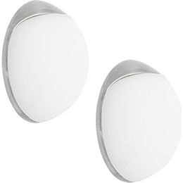 Wagner Wandt&uuml;rstopper SOG WALL, &Oslash; 20 mm, VE 2 Stk, 8 mm, silber/wei&szlig;