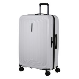 Hartschalen-Trolley Samsonite "2WANDER", Gr. B/H/T: 53cm x 81cm x 31cm 125 l, metallic stone, Polycarbonat, Koffer, aus robustem Polycarbonat, mit Adressetikett und Dehnfalte