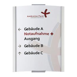 FRANKFURT&trade; Wegweiser, DIN A3 quer, HxB 297 x 440 mm, silber kaiserkraft