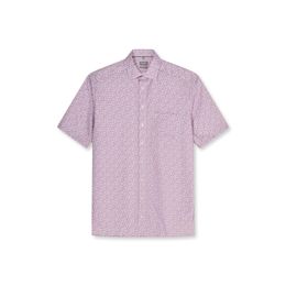 Businesshemd OLYMP "OLYMP Luxor, comfort fit, New Kent", Herren, Gr. 42, Normaler Arm, mauve, 100% Baumwolle, Hemden