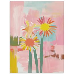 Glasbild Artland "Fl&uuml;stern des Sommers", farbe bild(er): pink, B:45cm H:60cm, Bilder, in verschiedenen Gr&ouml;&szlig;en