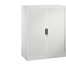 C+P Rollladenschrank mit Horizontal-Jalousie, HxBxT 1230 x 1000 x 420 mm, 2 Fachb&ouml;den, 3 Ordnerh&ouml;hen, verkehrswei&szlig;