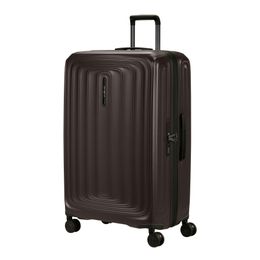 Hartschalen-Trolley Samsonite "2WANDER", Gr. B/H/T: 53cm x 81cm x 31cm 125 l, matt braun, Polycarbonat, Koffer, aus robustem Polycarbonat, mit Adressetikett und Dehnfalte