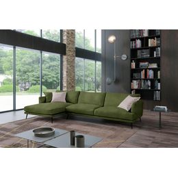 Ecksofa Egoitaliano "Sophia, Designsofa mit extrakomfortablem Sitzkomfort, Breite 274cm", gr&uuml;n (kiwi), B:274cm H:77cm T:154cm, Sofas, Ecksofa, mit Daunenfederung, L-Form