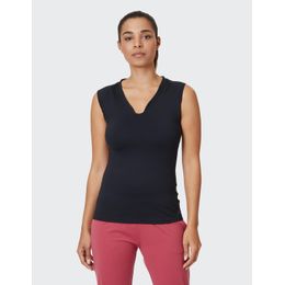 T-Shirt Venice Beach "T-SHIRT ELEAM", Damen, Gr. S (38), schwarz, Obermaterial: 91% Polyamid, 9% Elasthan, Rundhals, Shirts T-Shirt, sportlicher Stil, leichtes und elastisches Material