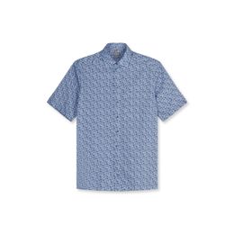 Businesshemd OLYMP "OLYMP Luxor, comfort fit, New Kent", Herren, Gr. 42, Normaler Arm, marine, 100% Baumwolle, Hemden