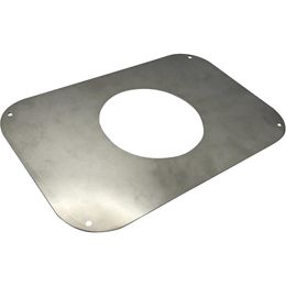 Probbax Deckel f&uuml;r Abfallstation, Edelstahl, runde &Ouml;ffnung
