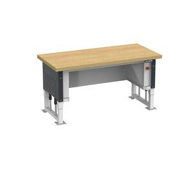 Schwerlasttisch, elektrisch h&ouml;henverstellbar, Plattenbreite 1685 mm, Fl&auml;chentraglast 1000 kg, anthrazitgrau RAL 7016 kaiserkraft