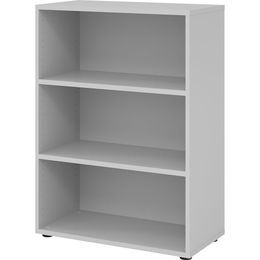 eurokraft pro Regal, HxB 1100 x 800 mm, 2 Fachb&ouml;den, lichtgrau