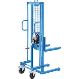 eurokraft pro Handwindenstapler, Tragf&auml;higkeit 300 kg, Bauh&ouml;he 2000 mm