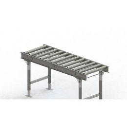 Gura Rollenbahn, Stahlrahmen mit Stahlrollen verzinkt, Bahnbreite 500 mm, Achsabstand 125 mm, L&auml;nge 1,5 m