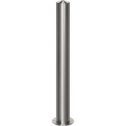 Edelstahl-Sperrpfosten, mit Spitzkopf, zum Aufd&uuml;beln, &Oslash; 102 mm, feststehend kaiserkraft
