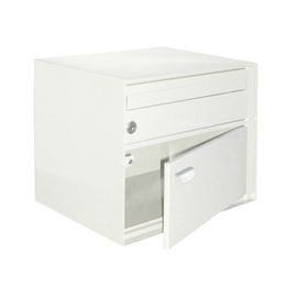 Briefkasten, BxHxT 390 x 315 x 310 mm, Stahlblech, pulverbeschichtet, verkehrswei&szlig; kaiserkraft