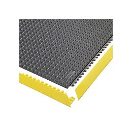 NOTRAX Bodenplatten-Stecksystem, Skywalker ESD NITRILE FR genoppt, LxBxH 910 x 910 x 13 mm, schwarz, feuerresistent