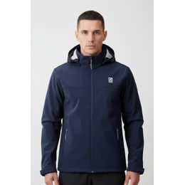 Windbreaker LPO "Melwyn Active", Herren, Gr. L (52), navy, 96% Polyester; 4% Elasthan, regular fit, Jacken Windbreaker, abnehmbare, verstellbare Kapuze