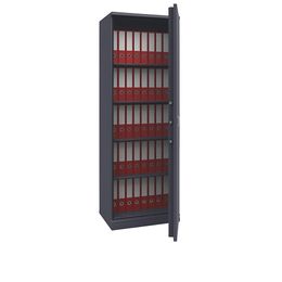 Sicherheitsschrank LIGHT, leichte Bauart, HxBxT 1950 x 670 x 500 mm, graphitgrau kaiserkraft