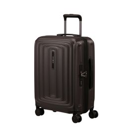 Hartschalen-Trolley Samsonite "2WANDER", Gr. B/H/T: 40cm x 55cm x 20cm 40 l, matt braun, Polycarbonat, Koffer, aus robustem Polycarbonat, mit Adressetikett und Dehnfalte