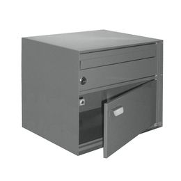 Briefkasten, BxHxT 390 x 315 x 310 mm, Stahlblech, pulverbeschichtet, grau kaiserkraft
