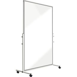 SMIT VISUAL Mobile Trennwand aus Acrylglas, mit 4 Lenkrollen inkl. Feststellern, HxBxT 1900 x 1060 x 500 mm