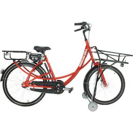 Transportfahrrad B01 eDrive, mit R&uuml;cktrittbremse, rot, 5-Gang-Schaltung kaiserkraft